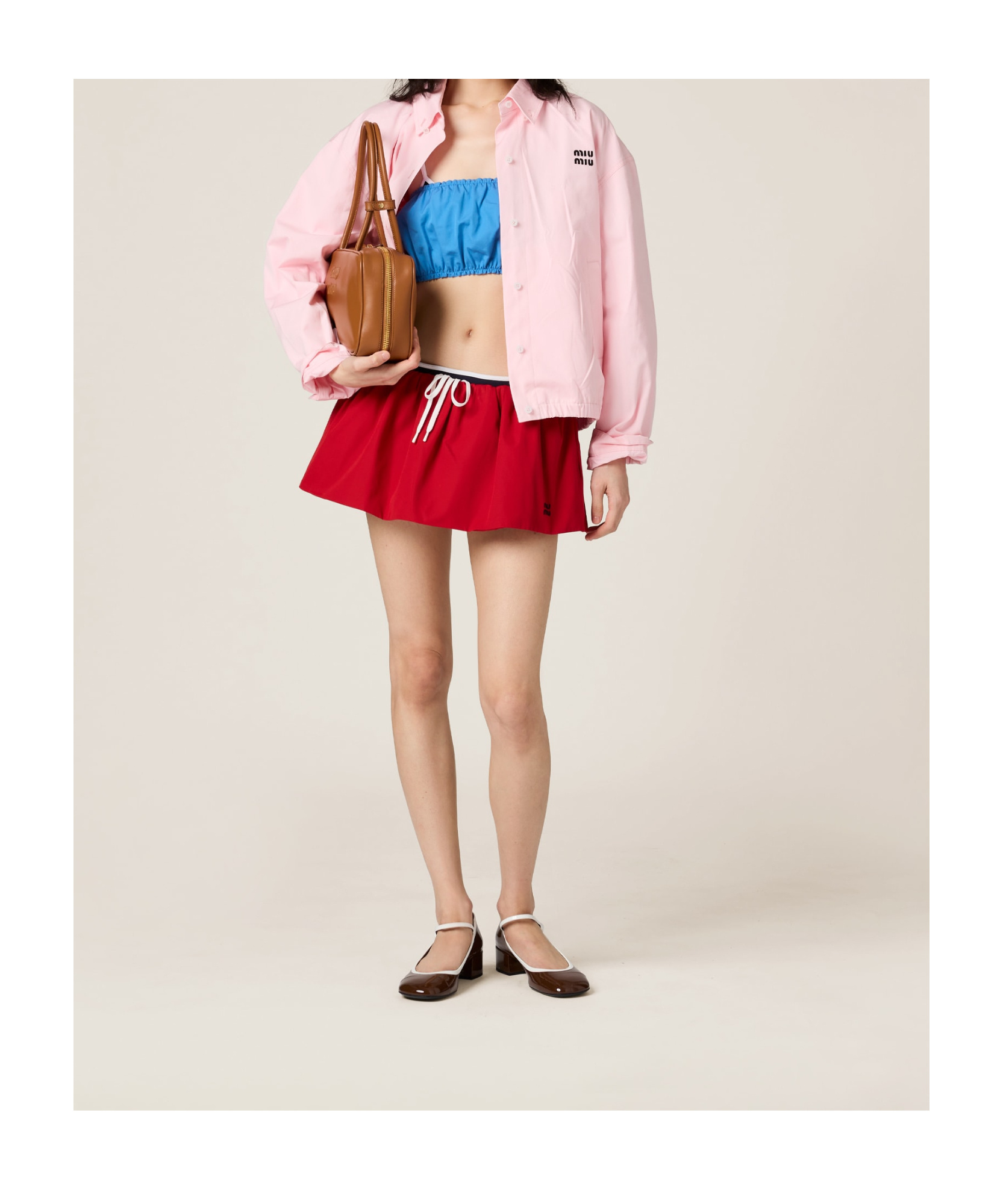 MIU MIU Miu Miu Poplin Blouson Jacket